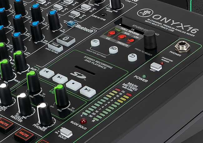 Onyx16 16-Channel Premium Analog USB Mixer | MACKIE